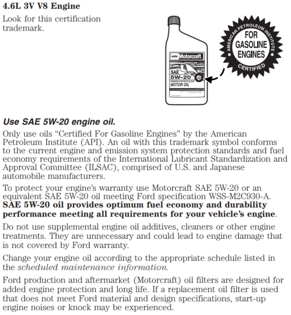 2007 Ford Mustang GT Oil Type | EnginesWork