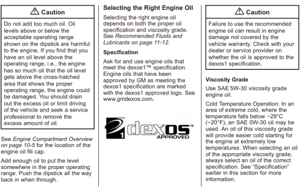 2015 Chevy Traverse Oil Type | EnginesWork